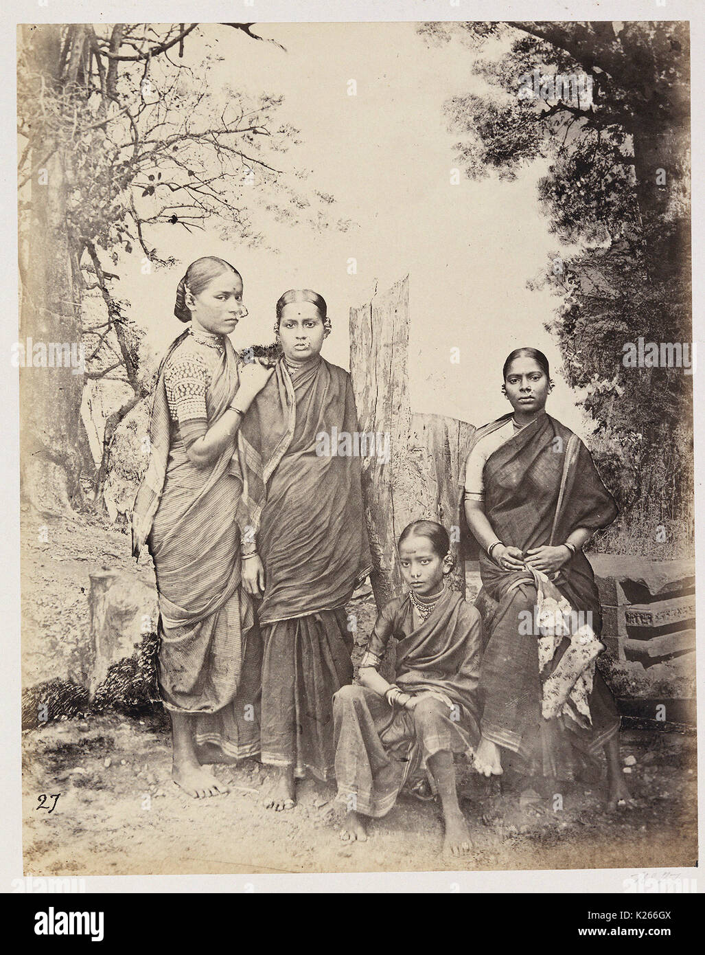 Mahratta Women of the Konkan Stock Photo - Alamy