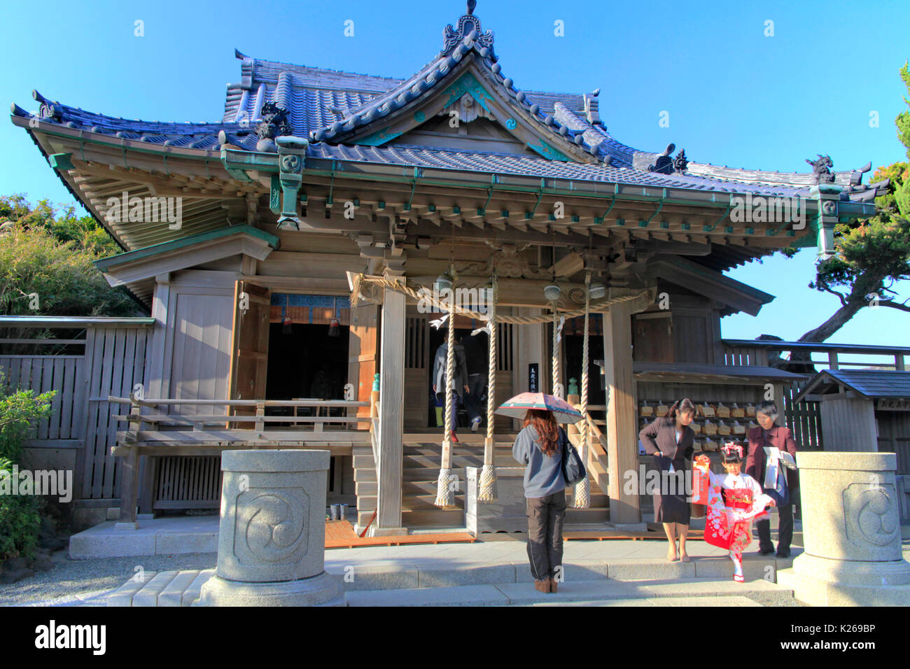Morito Daimyojin Shinto Shrine in Hayama town Kanagawa Japan Stock ...
