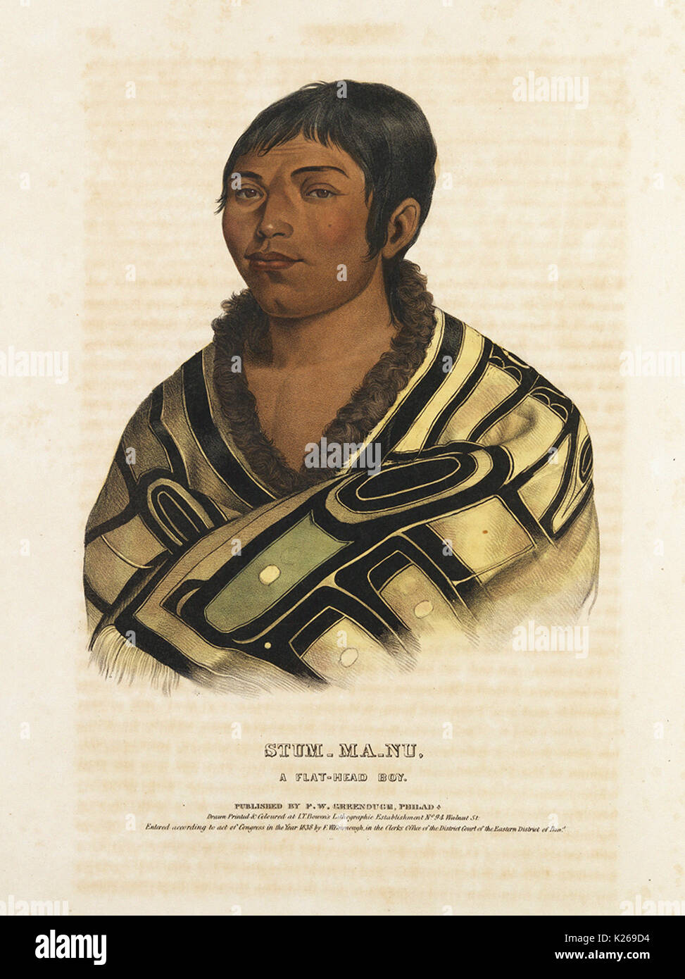 Stum-Ma-Nu, A Flat-Head Boy Stock Photo - Alamy