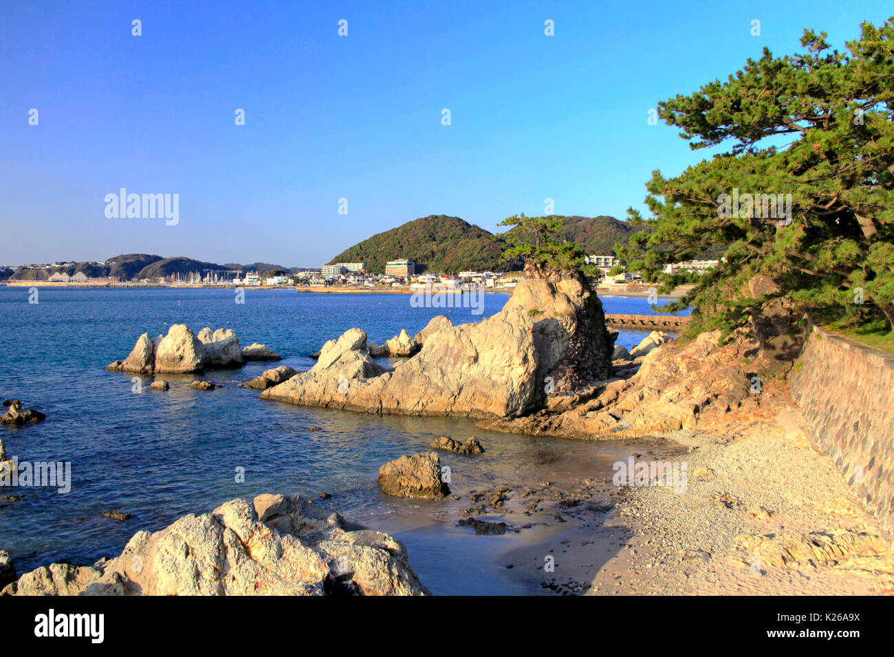 Morito Beach at Hayama town Kanagawa Japan Stock Photo - Alamy