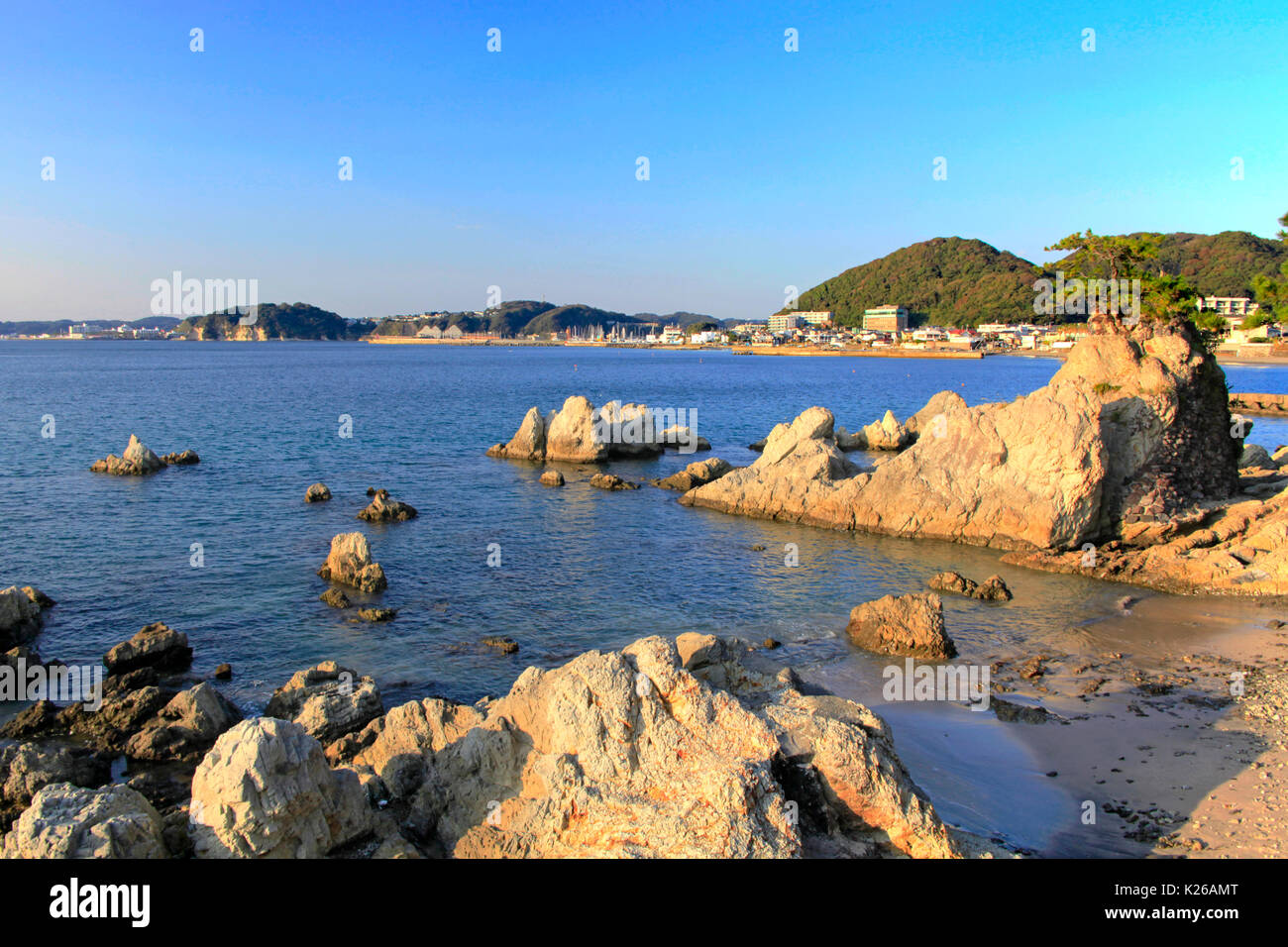 Morito Beach at Hayama town Kanagawa Japan Stock Photo - Alamy