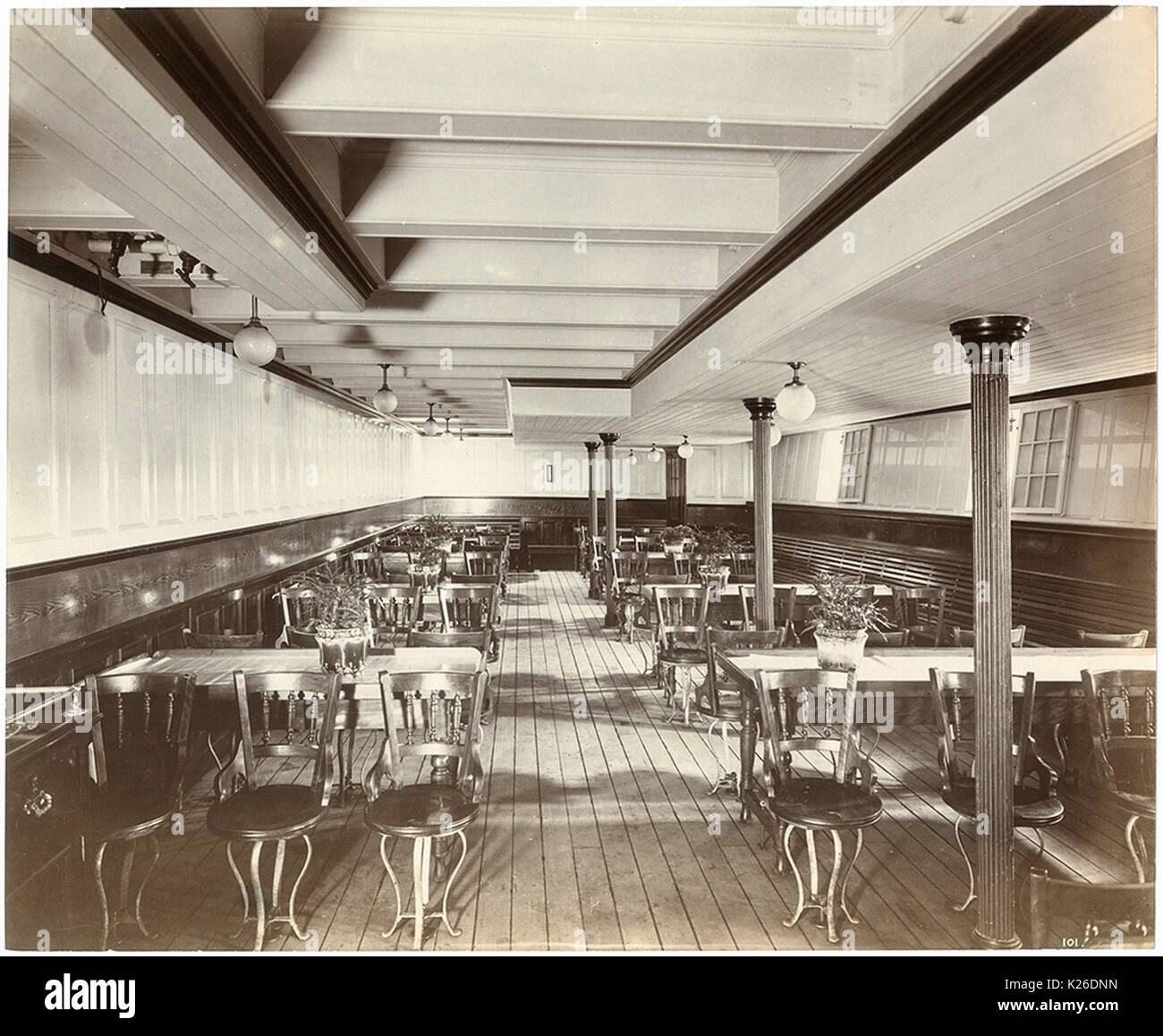 Third class deck Stock Photo - Alamy