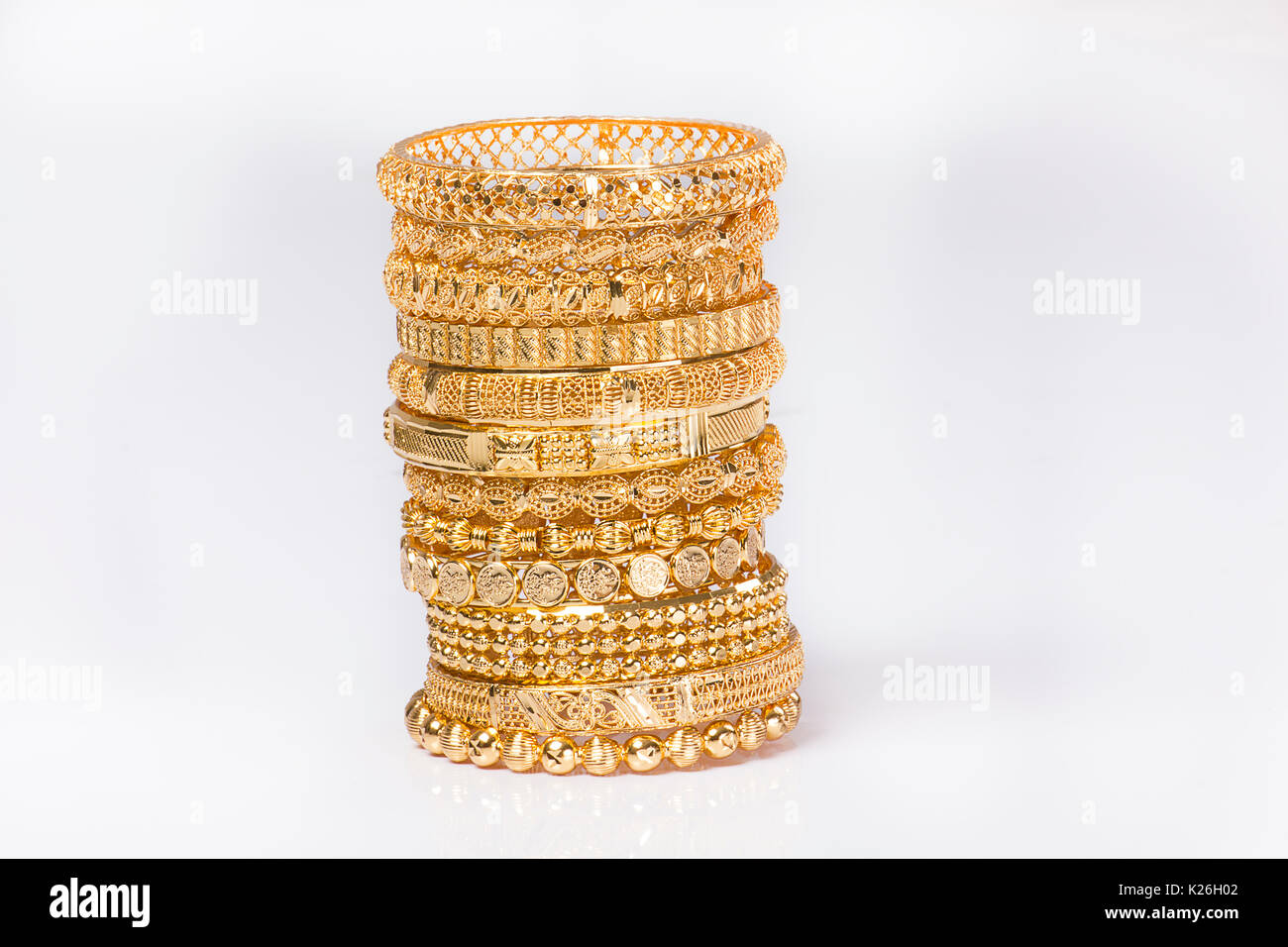 jewelry placed on white background Stock Photo - Alamy