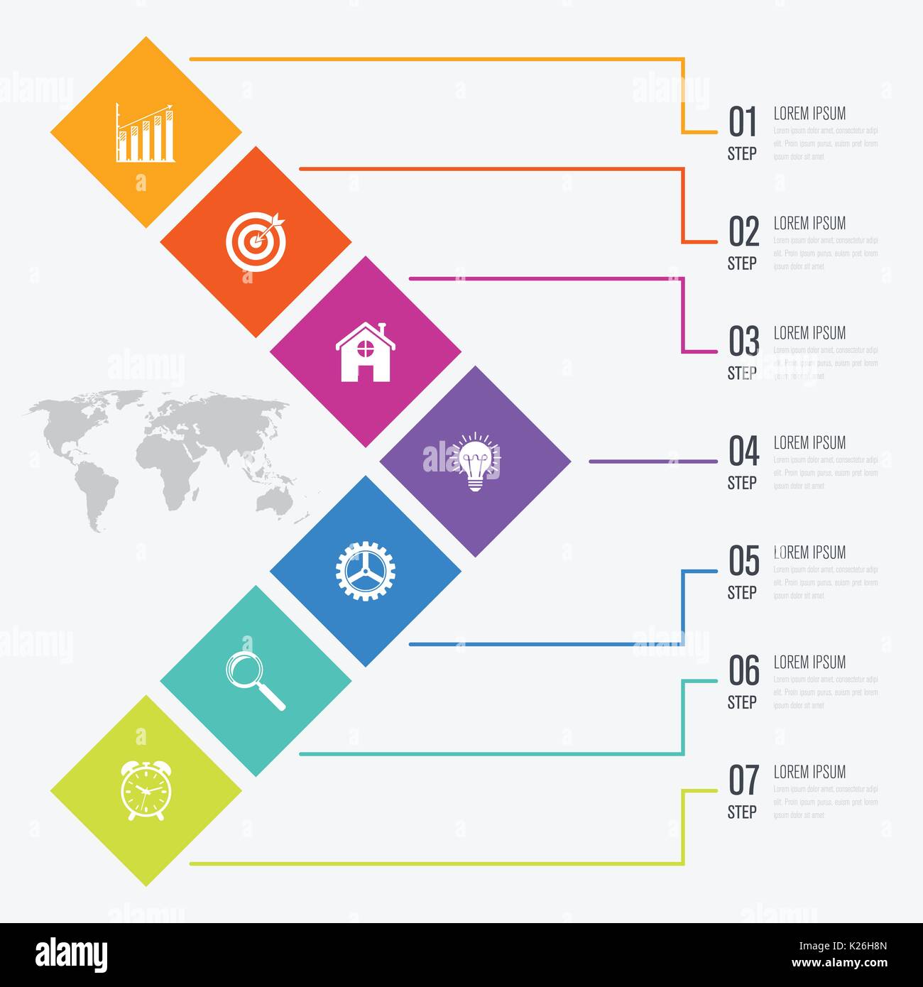 Creative process 7 steps hi-res stock photography and images - Alamy