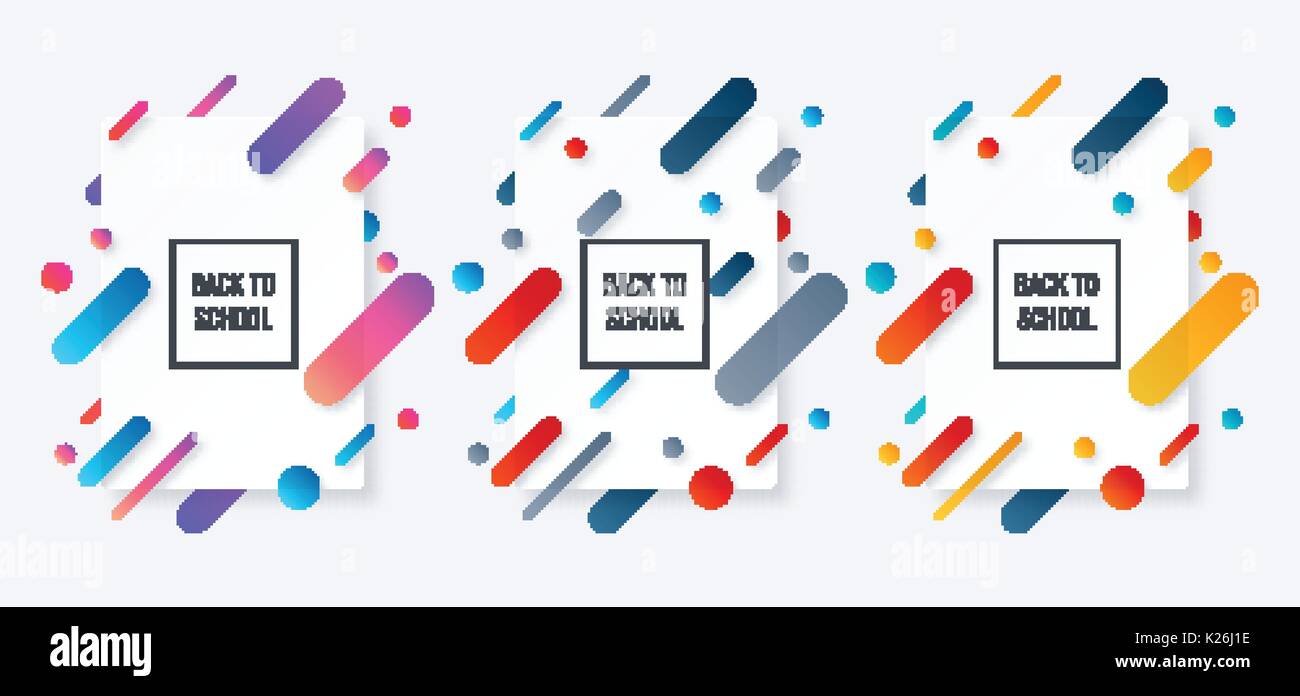 Back to school banner. School label Stock Vector Image & Art - Alamy