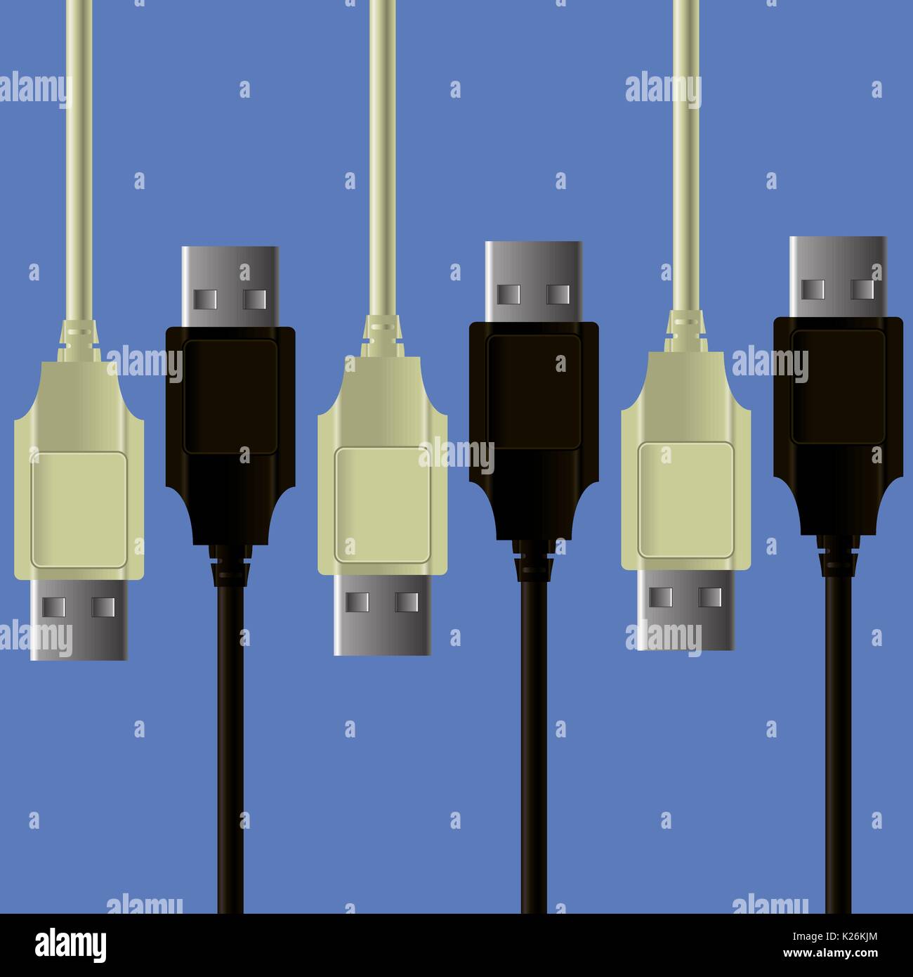 Set of Cables Stock Vector Image & Art - Alamy
