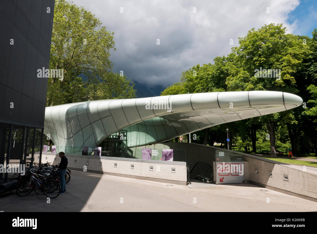 Hungerburg funicular station, Innsbruck, Austria Stock Photo - Alamy
