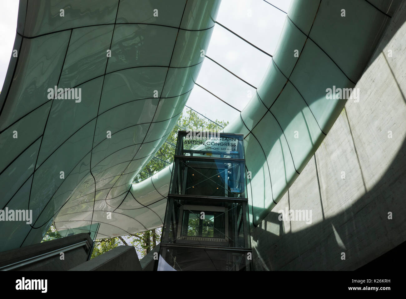 Hungerburg funicular railway station hi-res stock photography and ...