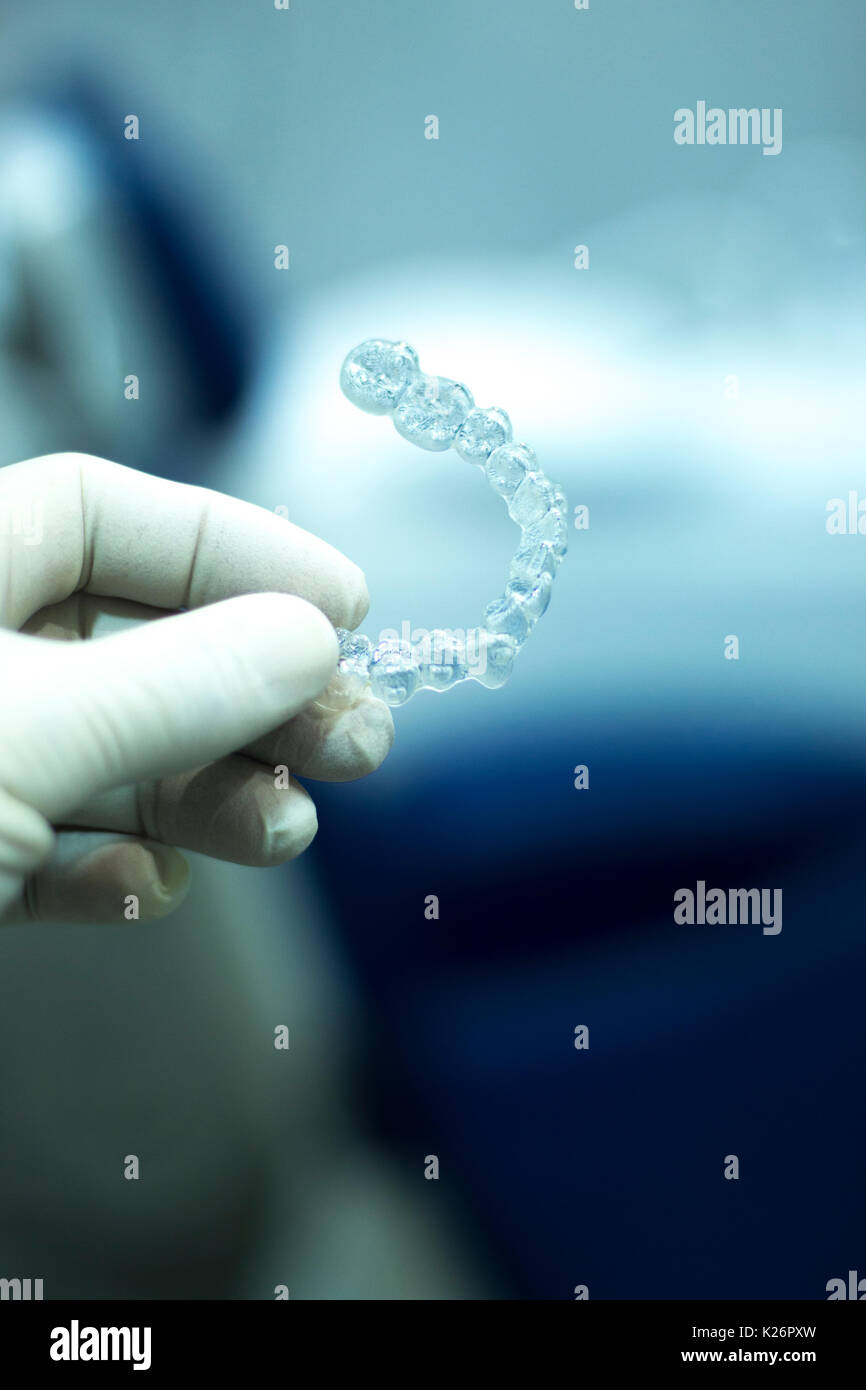 Invisible teeth retainers orthodontic brackets. Plastic modern ...