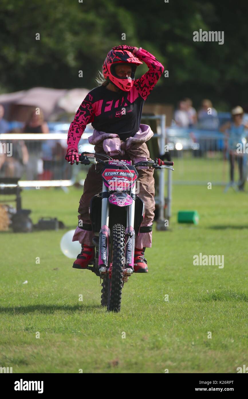 stunt bike on fire Stock Photo - Alamy