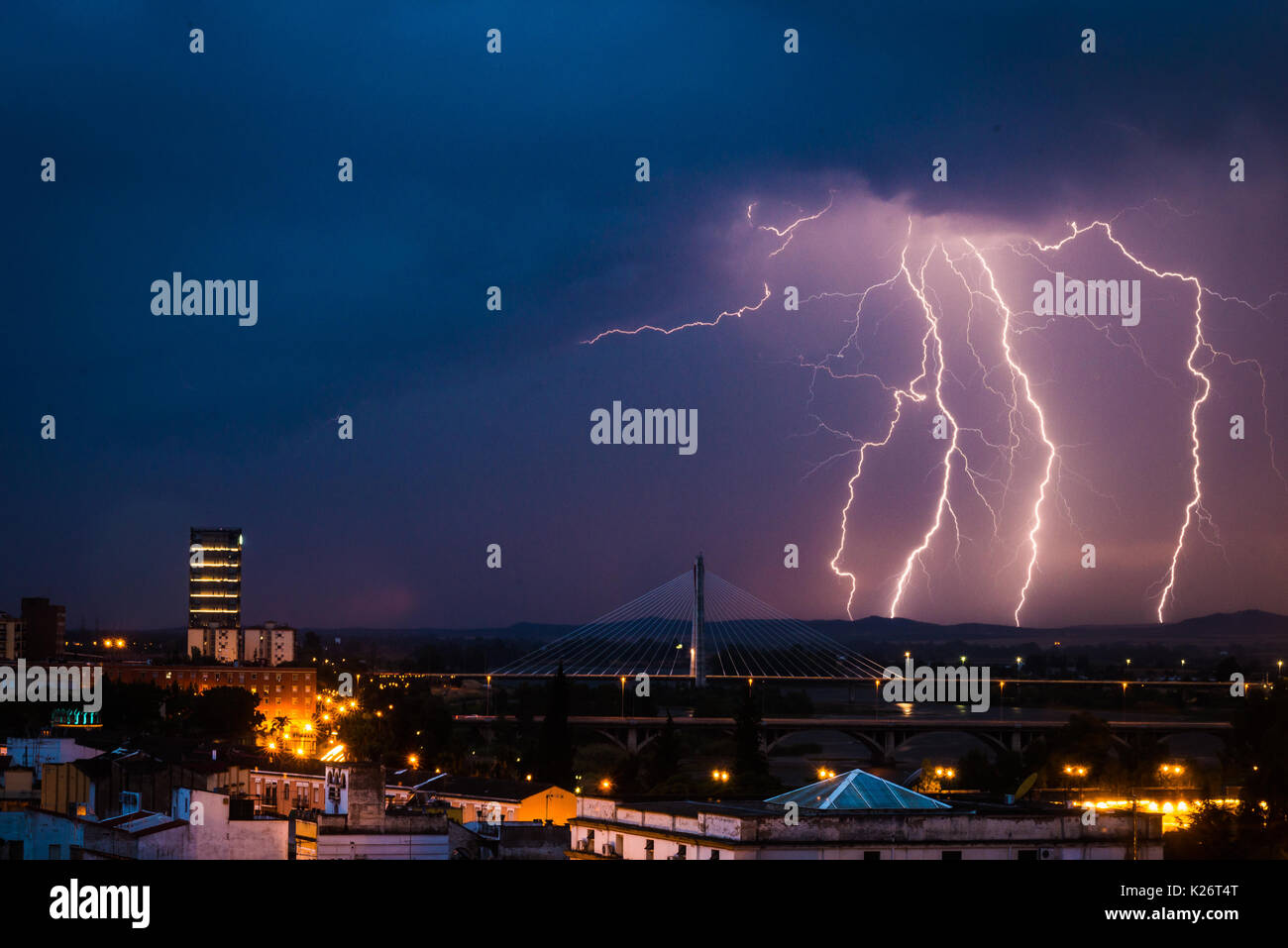 Spain weather storm thunder hi-res stock photography and images - Alamy