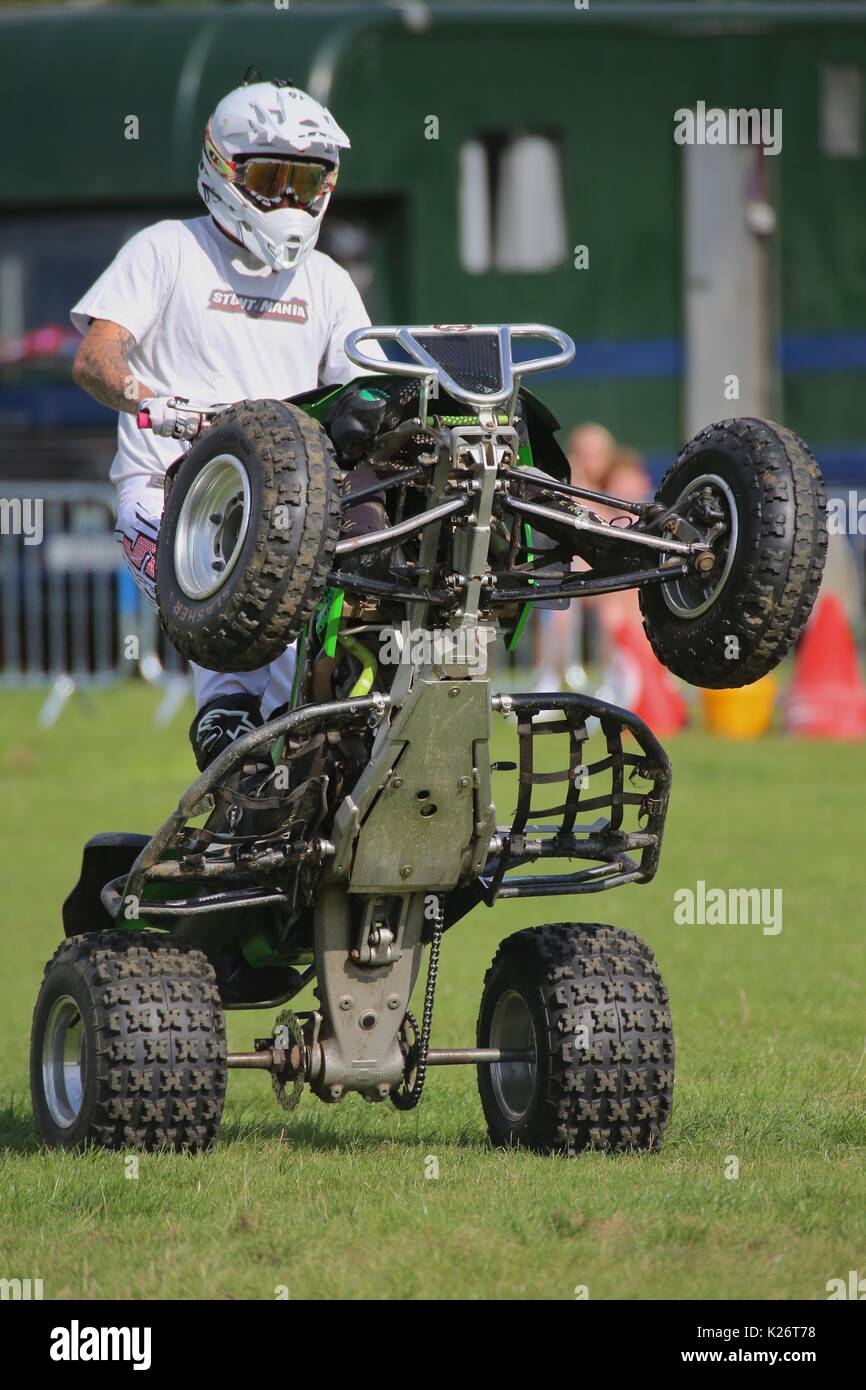 stunt bike on fire Stock Photo - Alamy