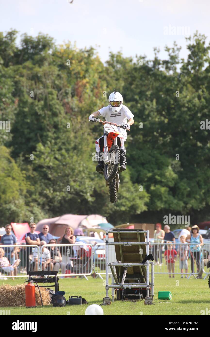 stunt bike on fire Stock Photo - Alamy