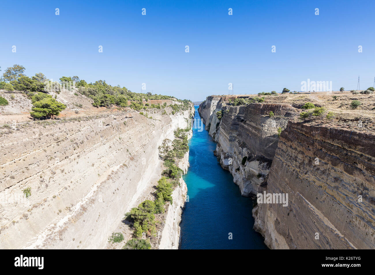 Isthmus of Corinth, Corinth, Greece Stock Photo - Alamy