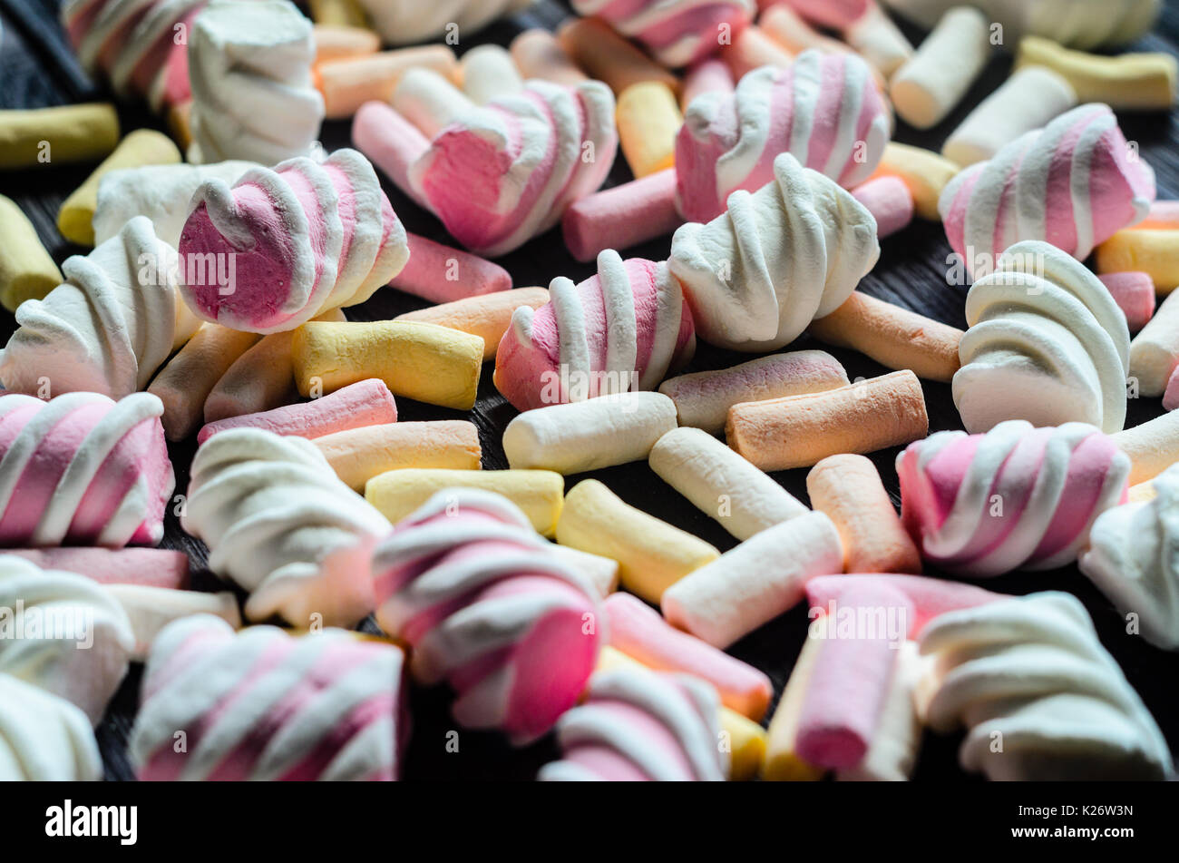 Multicolored Marshmallow Background. Background of multi-colored and ...