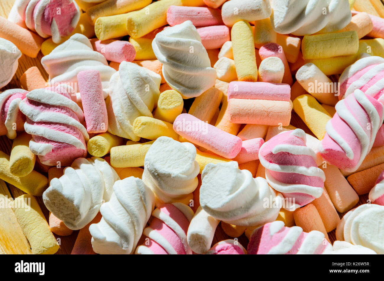 Multicolored Marshmallow Background Stock Photo - Alamy