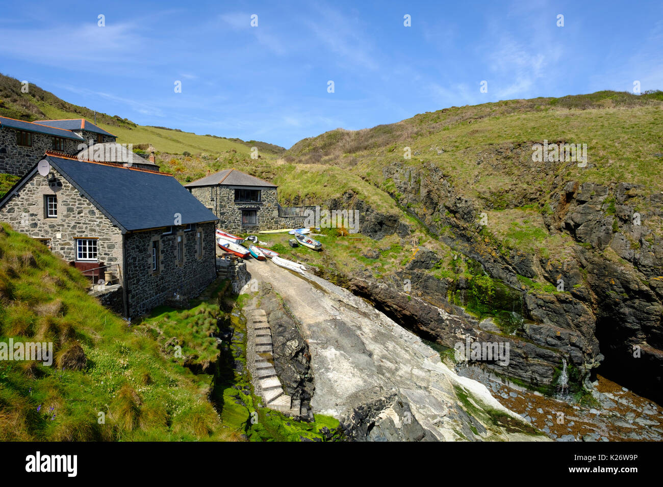 Church Cove, Lizard Peninsula, Cornwall, England, United Kingdom Stock ...