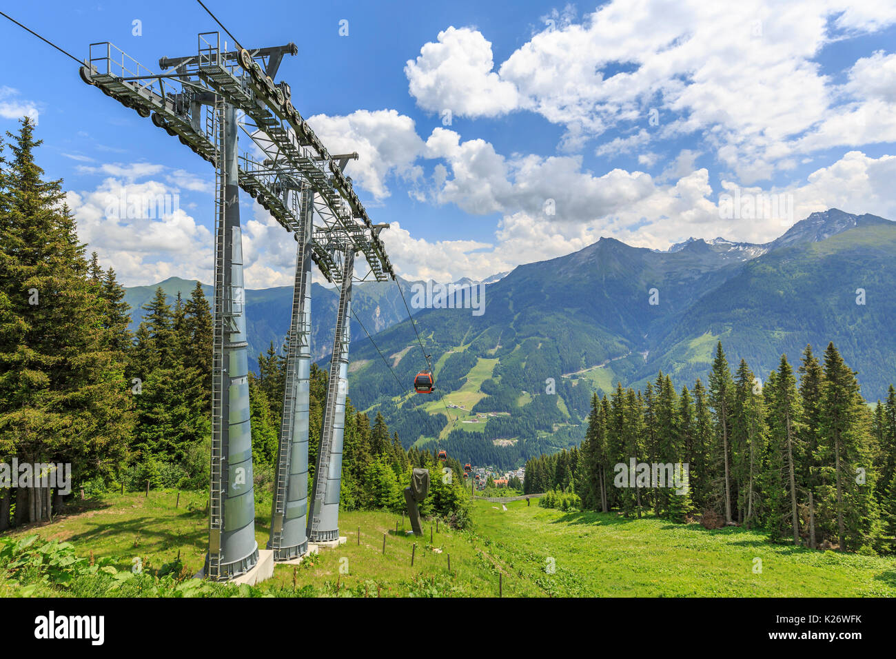 Cable car to the Stubnerkogel, Bad Gastein, Hohe Tauern, Salzburg ...