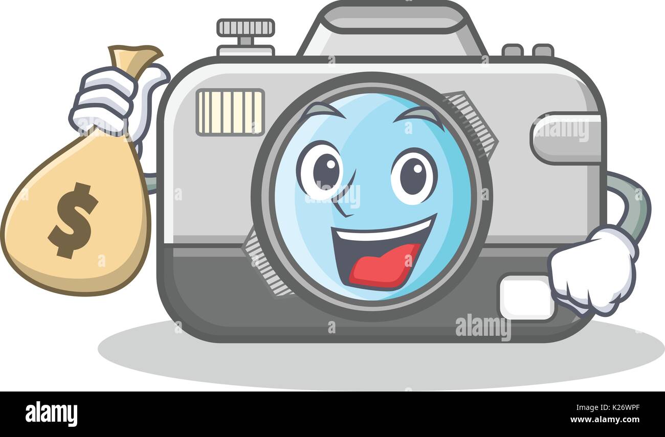 With money bag photo camera character cartoon Stock Vector Image & Art ...