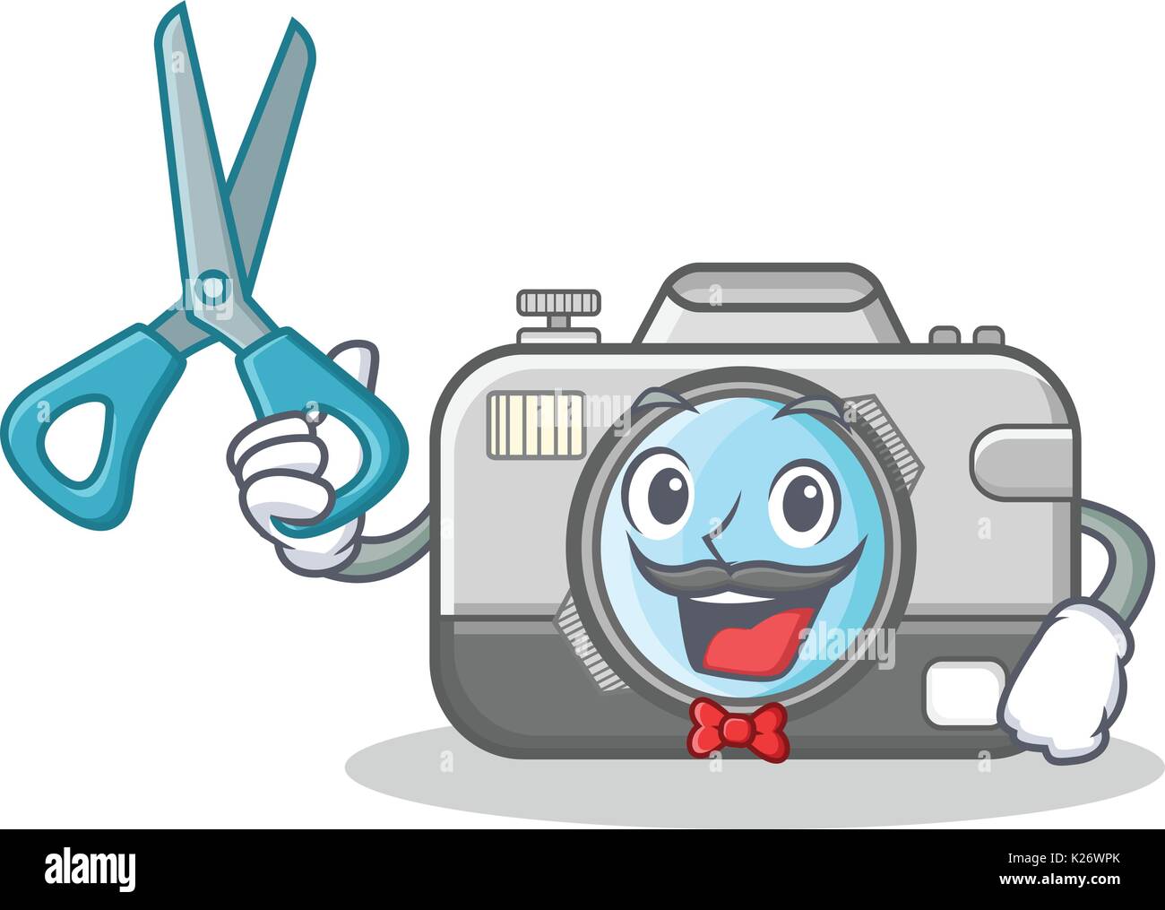 Barber photo camera character cartoon Stock Vector Image & Art - Alamy