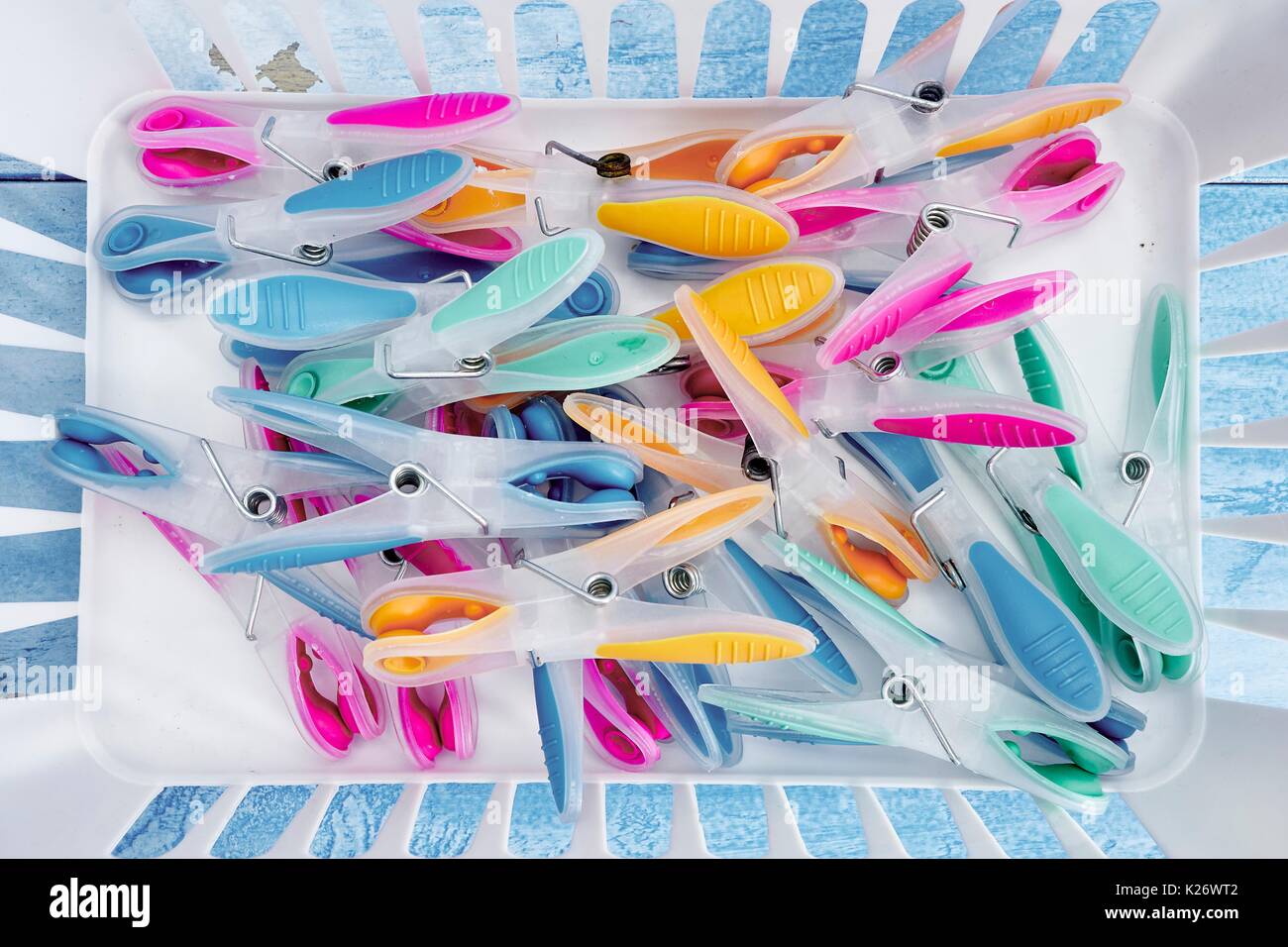 A studio photo of a washing basket Stock Photo - Alamy