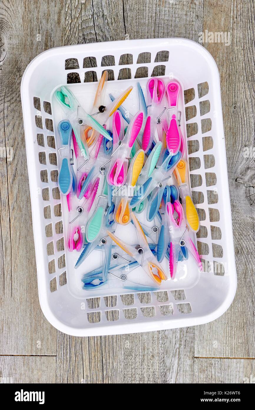 A studio photo of clothes line pegs Stock Photo - Alamy
