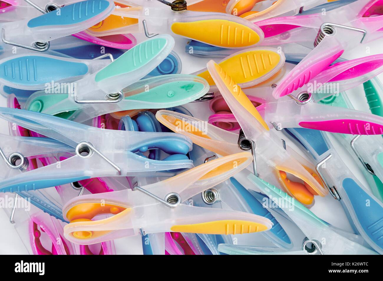 A studio photo of clothes line pegs Stock Photo - Alamy