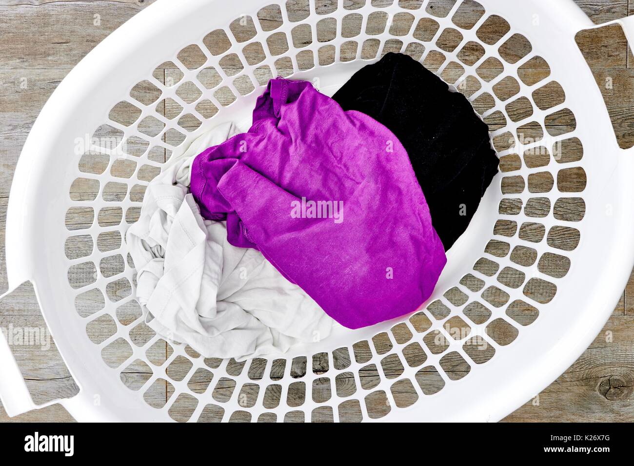 A studio photo of a washing basket Stock Photo - Alamy