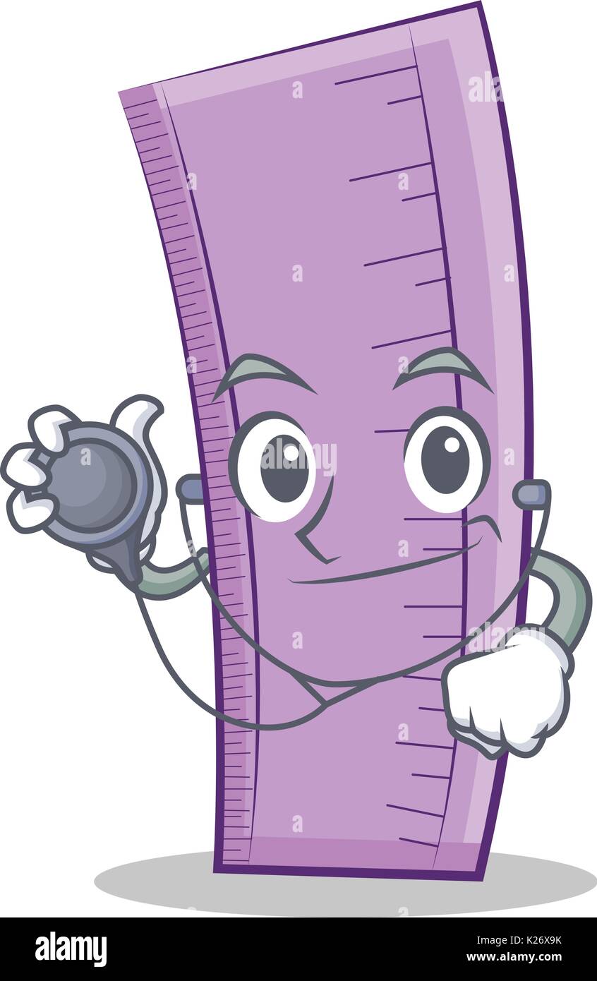 Doctor ruler character cartoon design Stock Vector Image & Art - Alamy