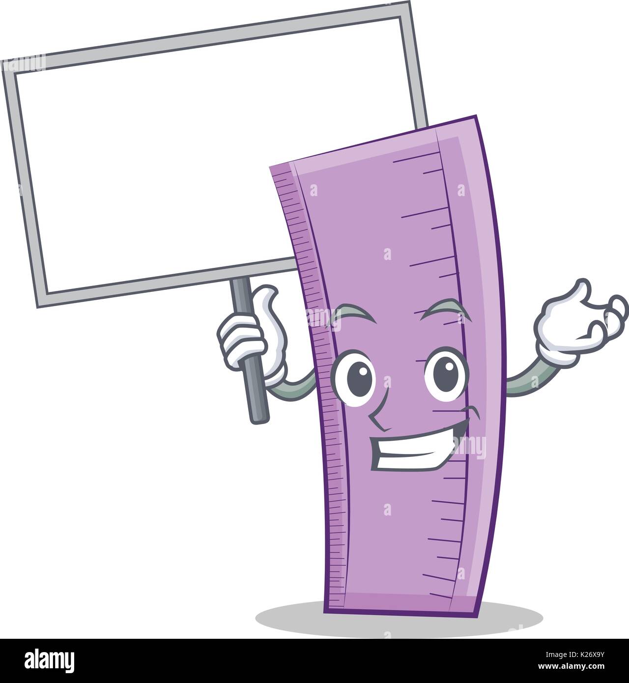 Bring board ruler character cartoon design Stock Vector Image & Art - Alamy