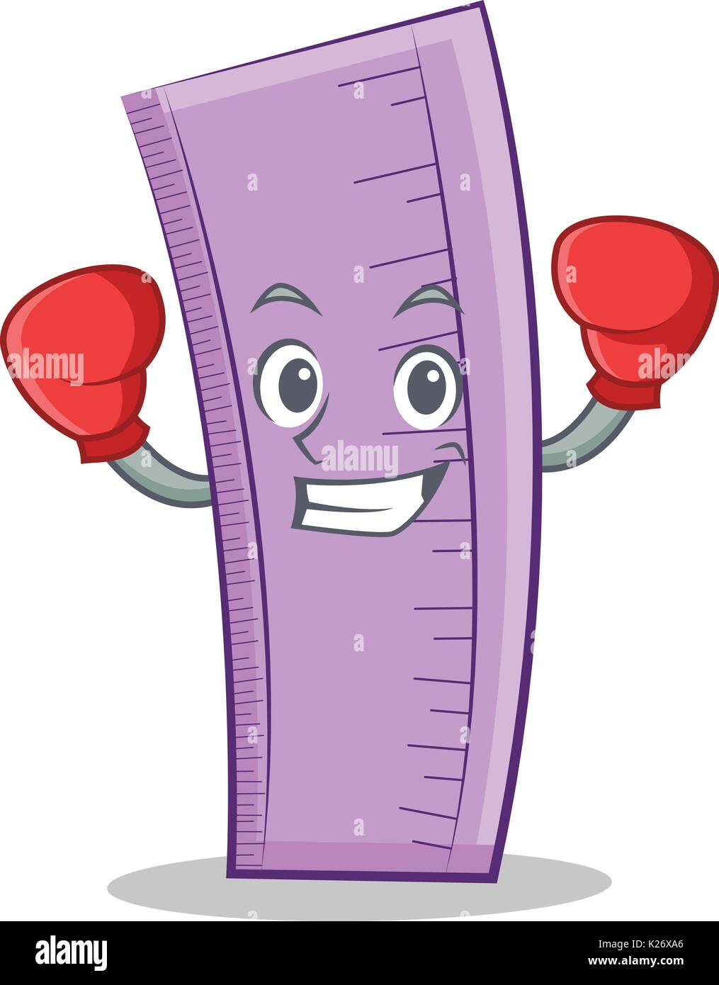 Boxing ruler character cartoon design Stock Vector Image & Art - Alamy