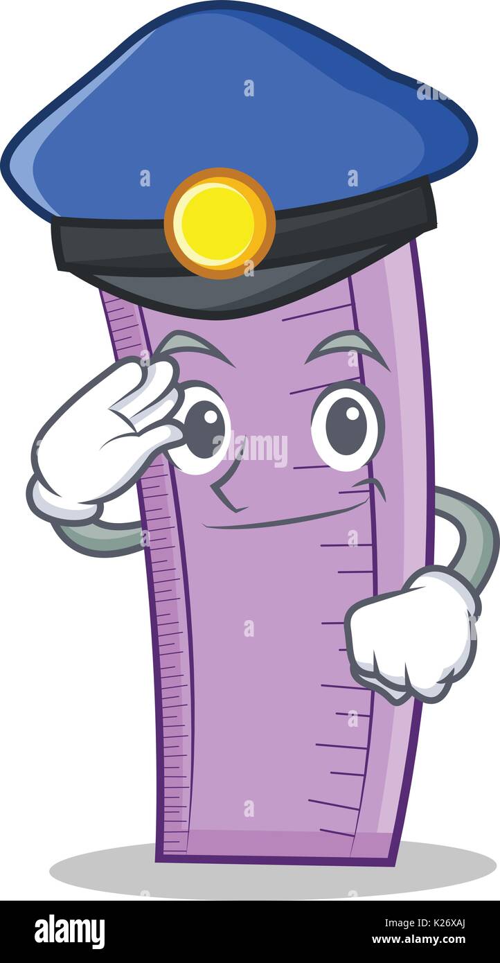 Police ruler character cartoon design Stock Vector Image & Art - Alamy