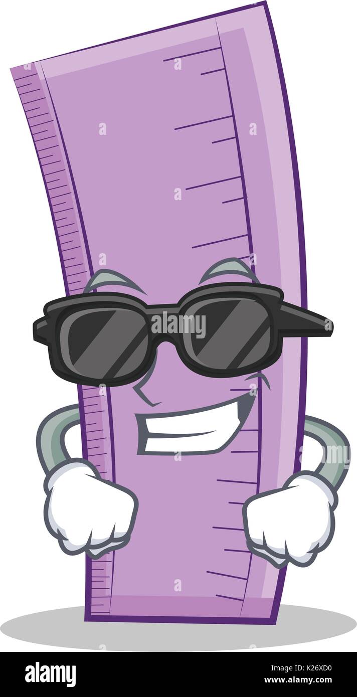 Super cool ruler character cartoon design Stock Vector Image & Art - Alamy
