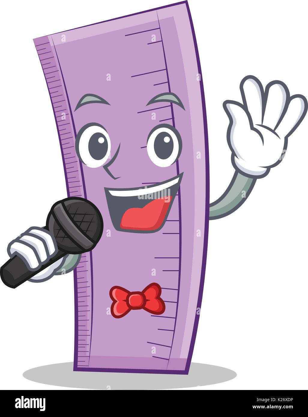 Karaoke ruler character cartoon design Stock Vector Image & Art - Alamy