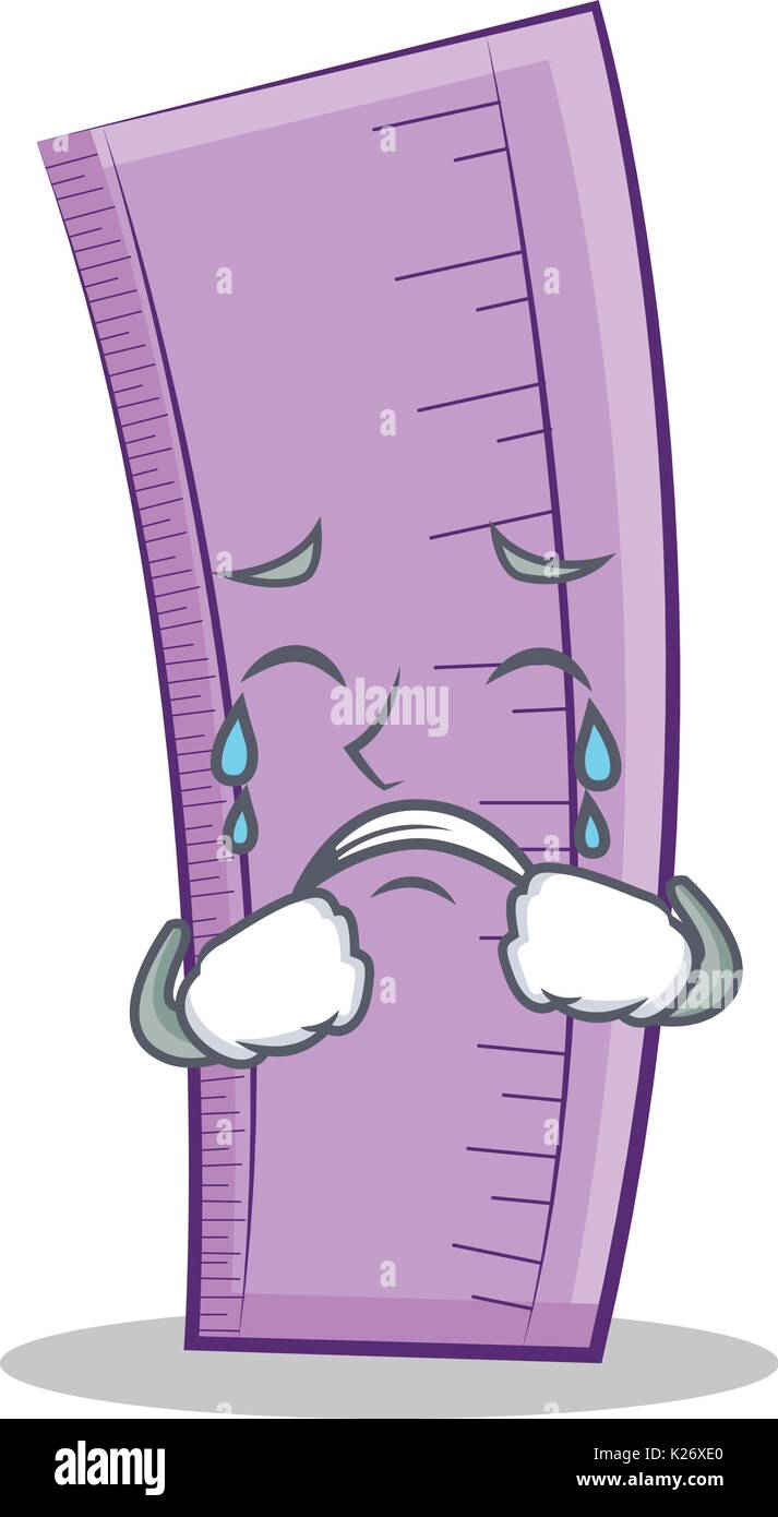 Crying ruler character cartoon design Stock Vector Image & Art - Alamy