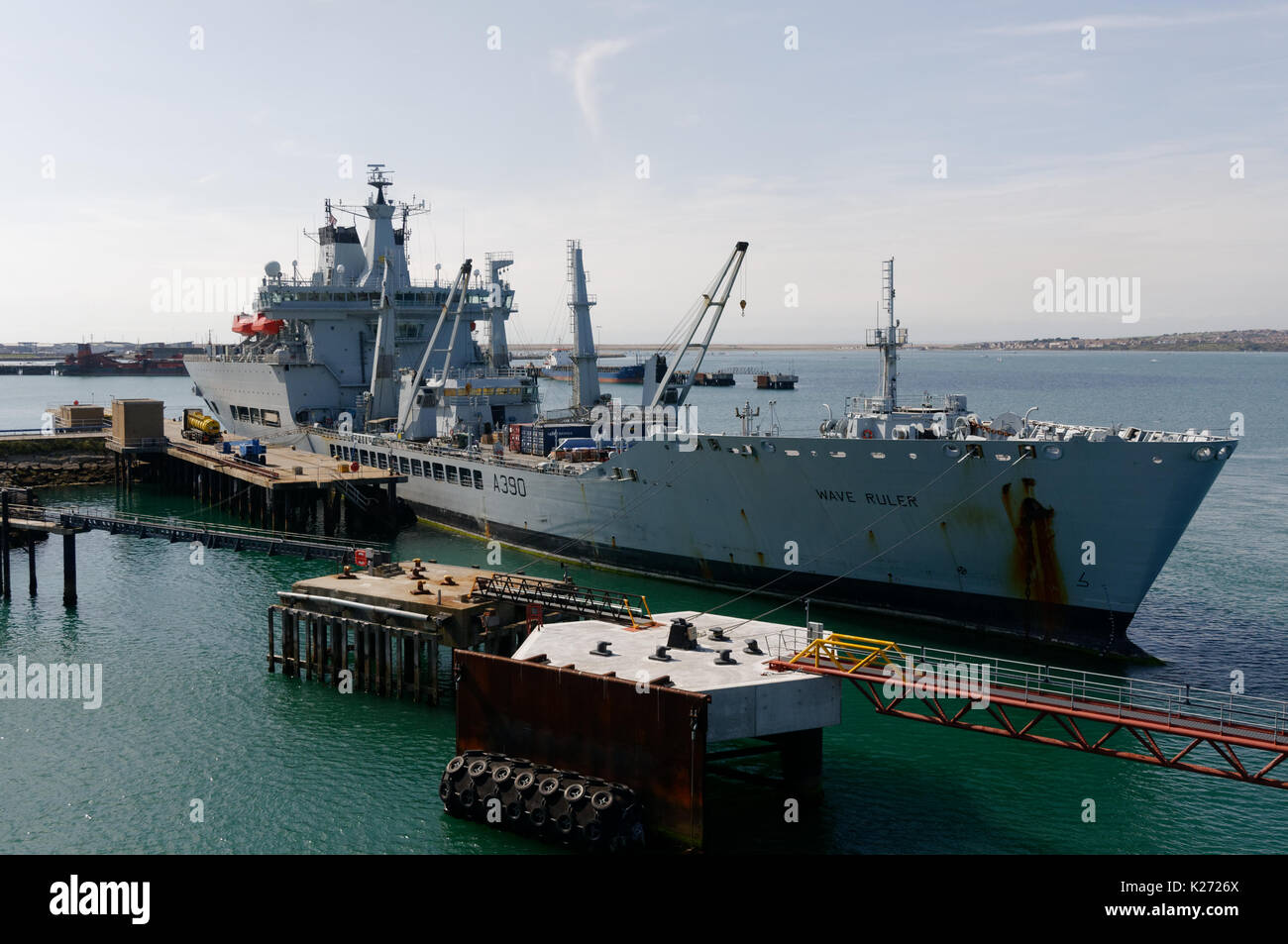 The RFA Wave Ruler vessel in Portland, Dorset, England Stock Photo - Alamy