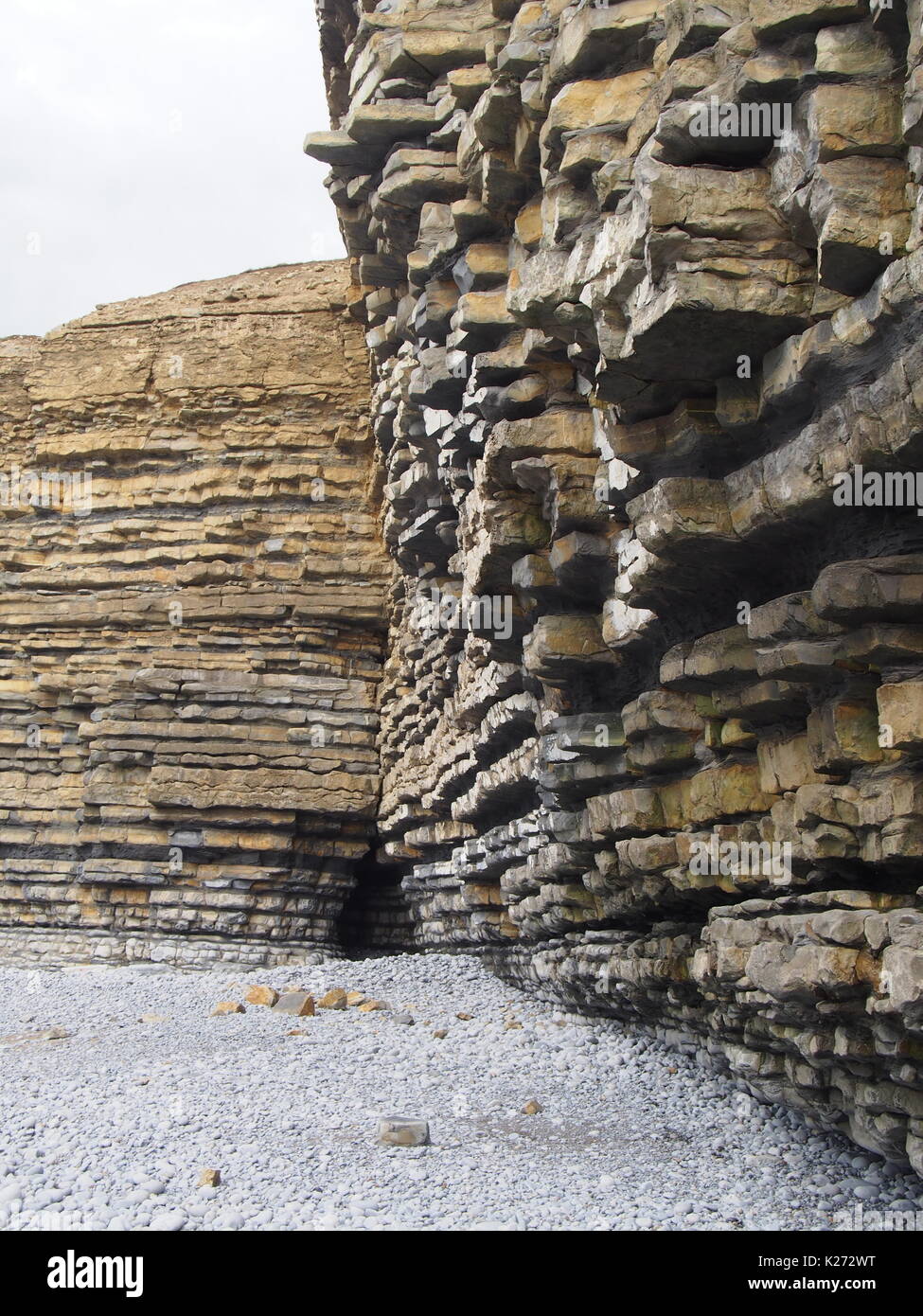 Sea Cliffs at Southerndown, Glamorgan, South Wales, United Kingdom ...