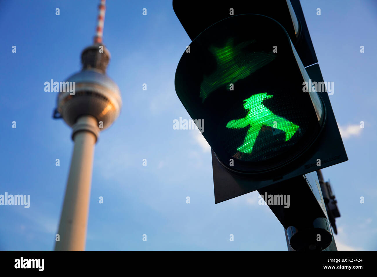 Red traffic light in east berlin hi-res stock photography and images ...