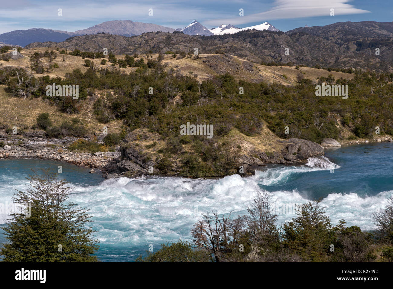 Confluence Rio Baker (R) & Nef (L) Carretera Austral 7 Chile Patagonia ...