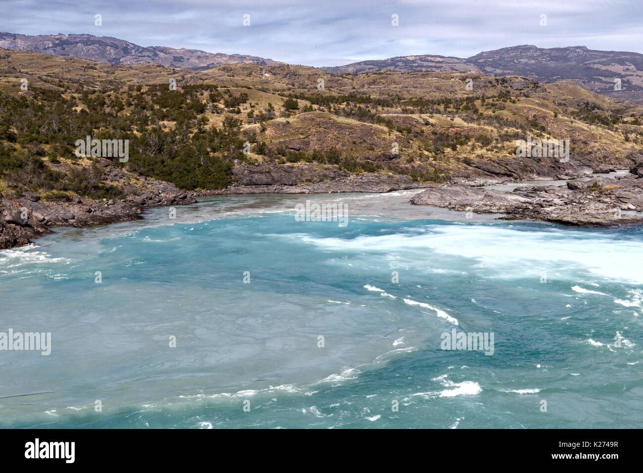 Confluence Rio Baker (R) & Nef (L) Carretera Austral 7 Chile Patagonia ...