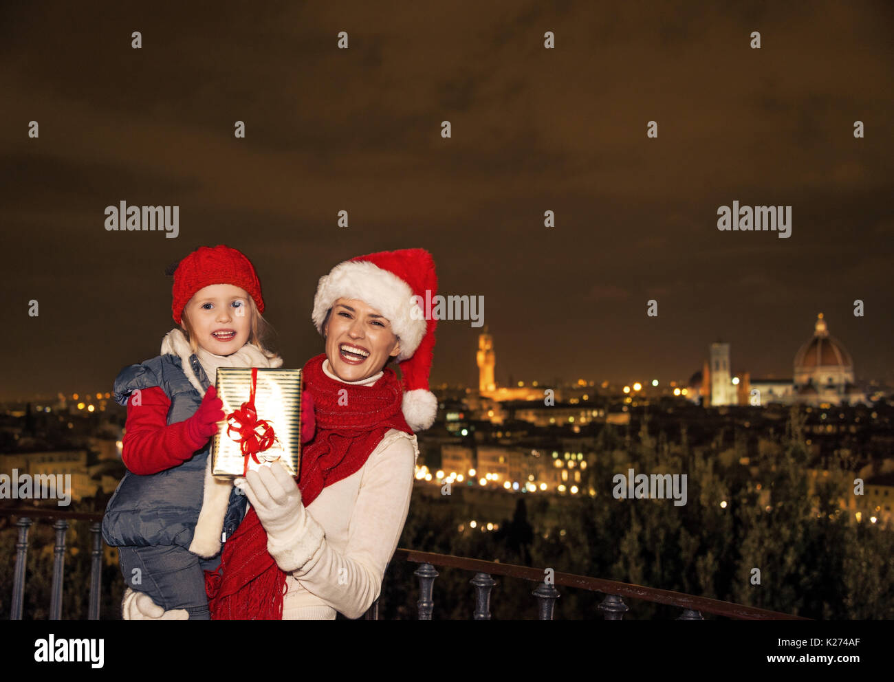 Trip full of inspiration at Christmas time in Florence. Portrait of ...
