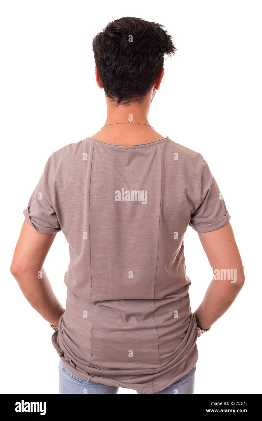 Male model looking back turned hi-res stock photography and images - Alamy