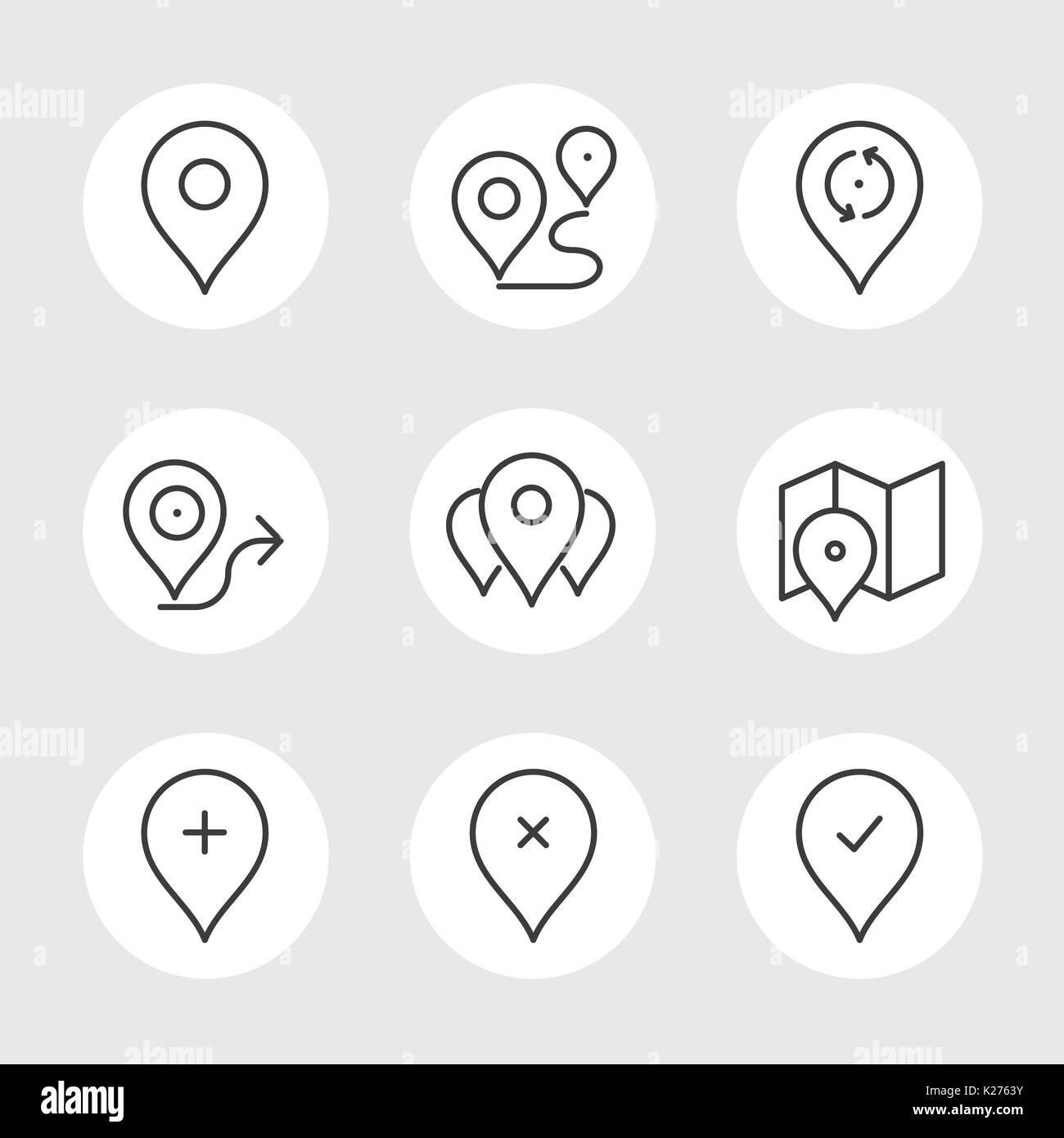 Navigation pin hi-res stock photography and images - Alamy