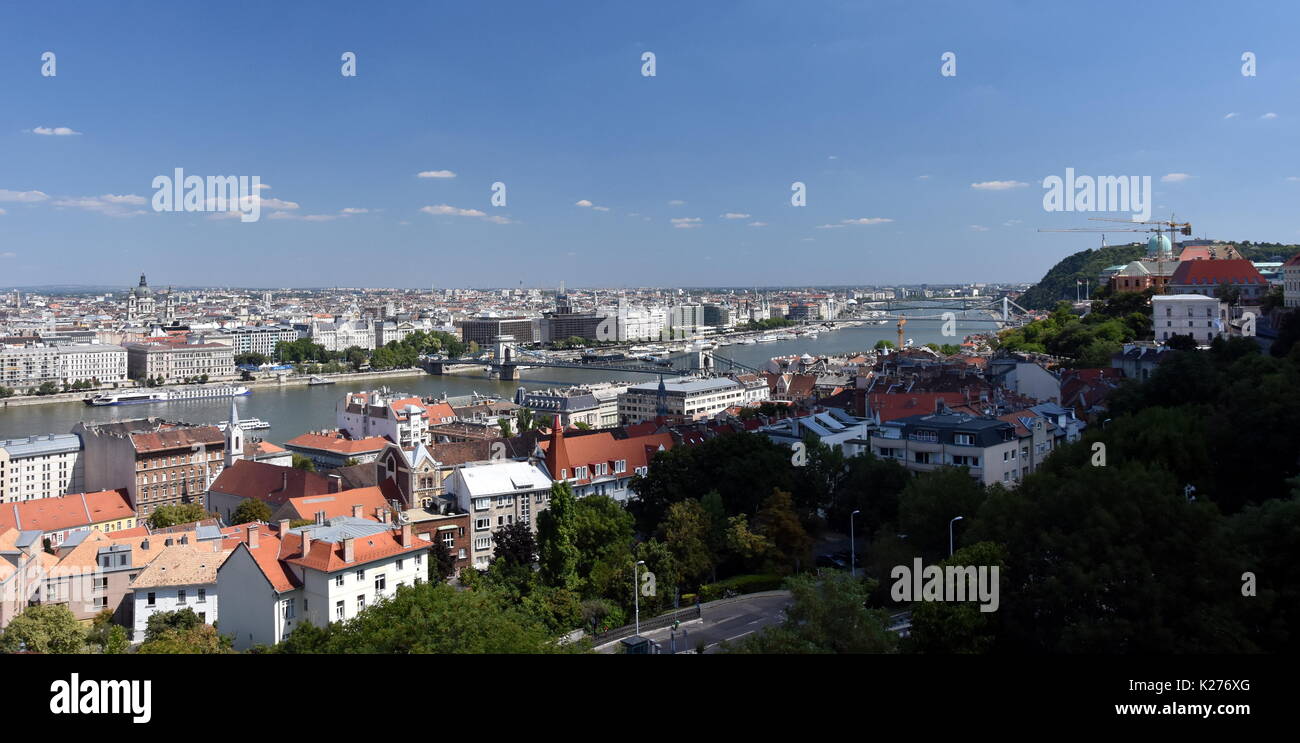 City of Budapest (Chain Bridge, Gellert Hill) - View from Fisherman's ...