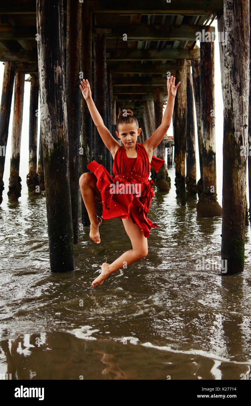Red ballerina dress hi-res stock photography and images - Alamy