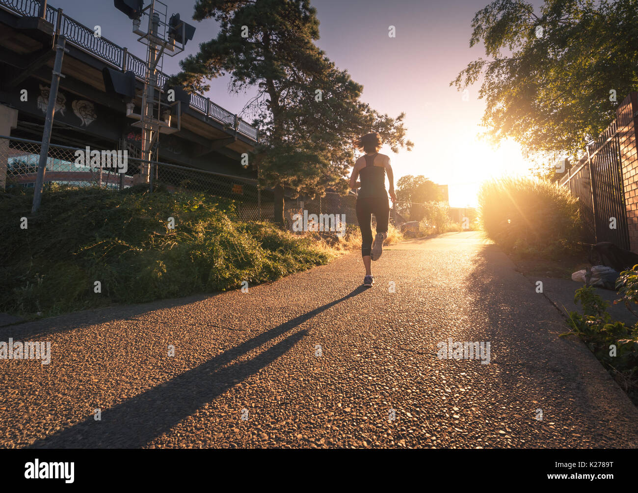 Sidewalk exercise hi-res stock photography and images - Alamy