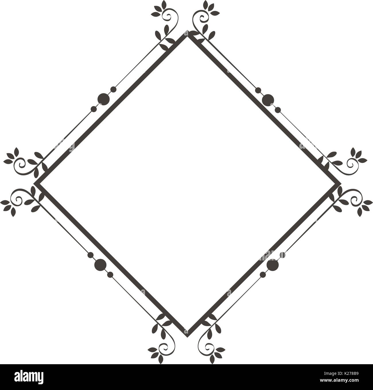 Elegant Victorian style frame vector illustration design Stock Vector ...