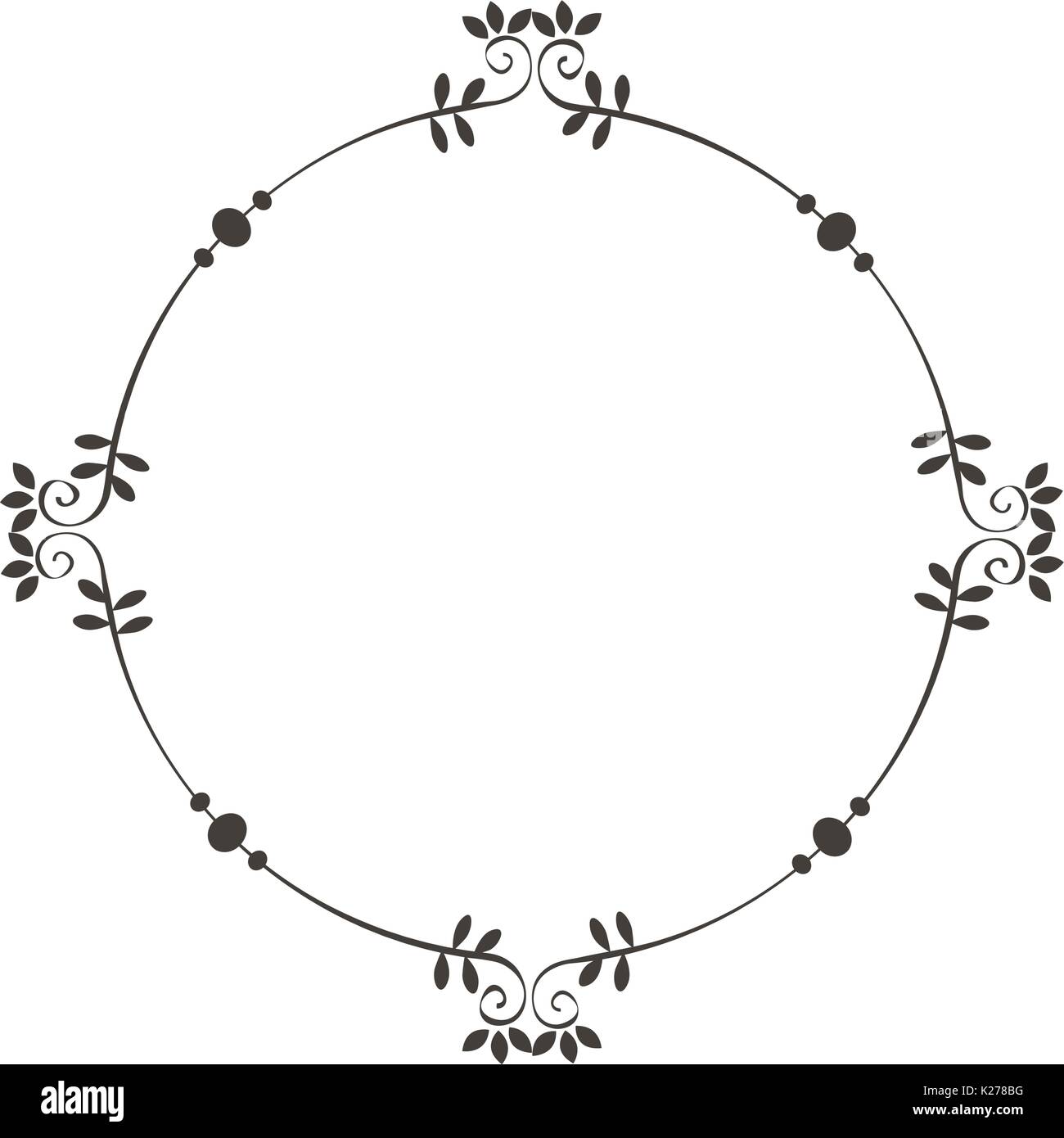 Elegant Victorian style frame vector illustration design Stock Vector ...