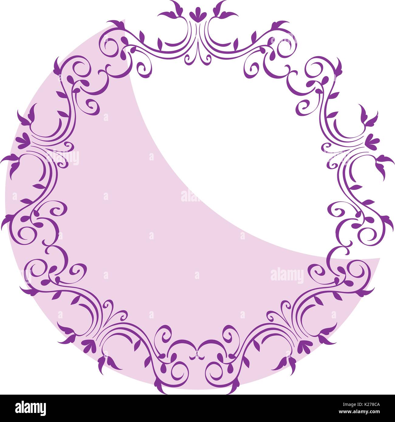 Elegant Victorian style frame vector illustration design Stock Vector ...