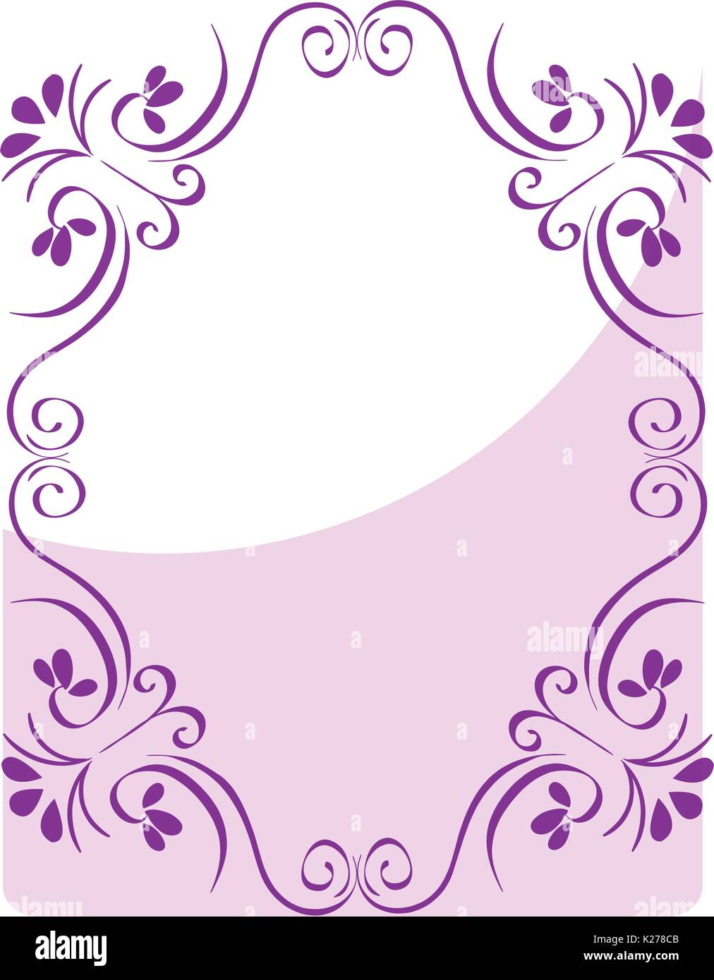 Elegant Victorian style frame vector illustration design Stock Vector ...